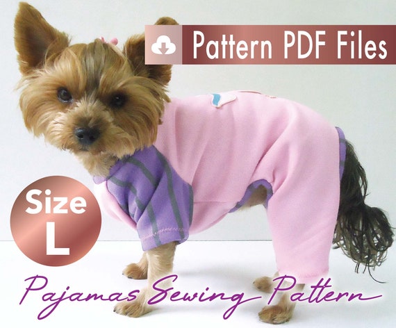 Dog Pajamas Pattern Dog Overalll Pattern Small Dogs Clothes | Etsy