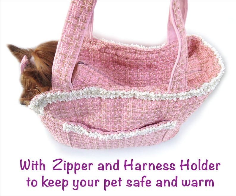 Pet Carrier Sewing Pattern: Tweed Shoulder Bag, Size M (PDF ...