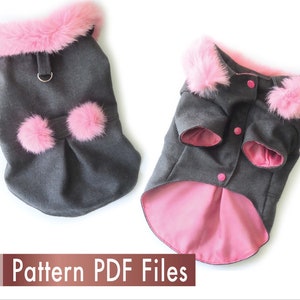 Dog Coat Pattern, Dog Fur Coat, Dog Wool Coat, Dog Winter Clothes ...