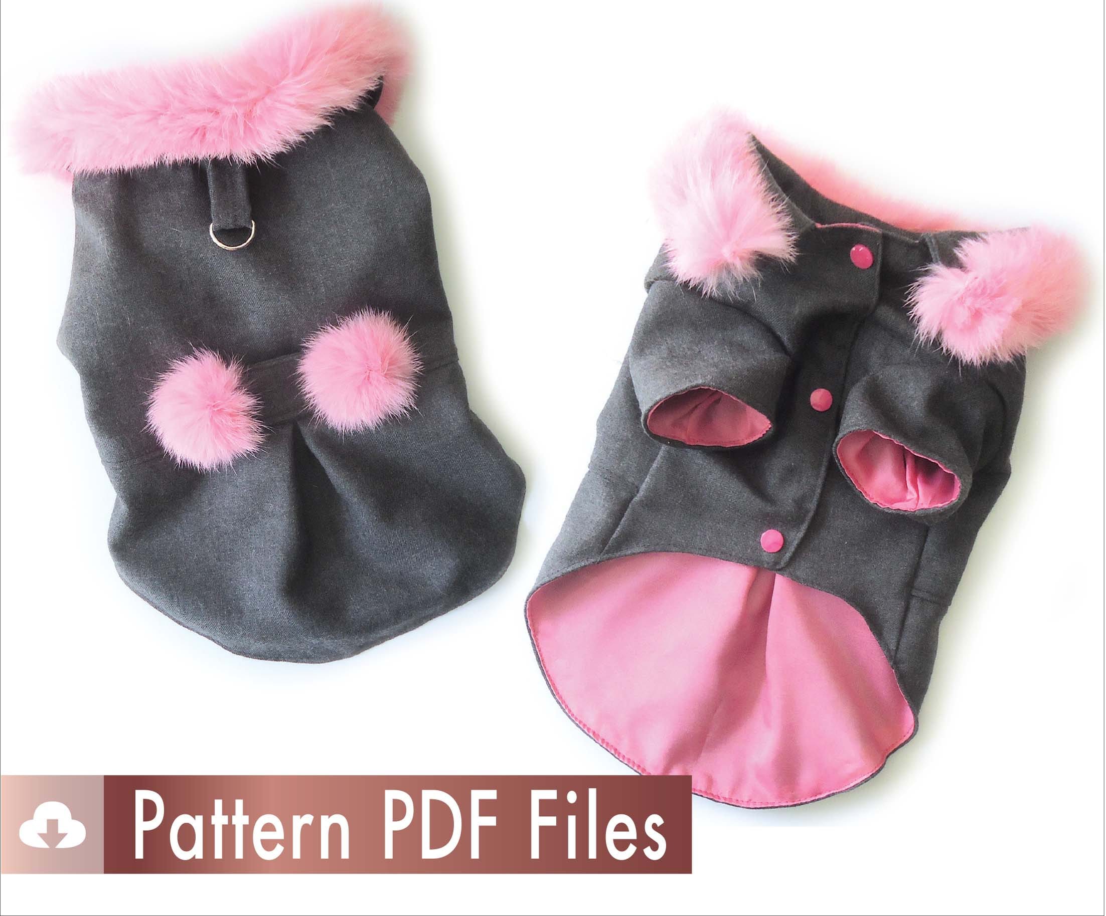 Dog Coat Pattern Dog Fur Coat Dog Wool Coat Dog Winter - Etsy