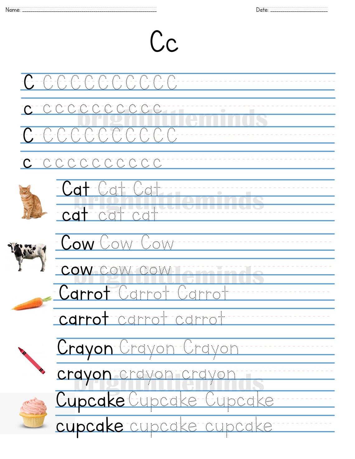 Instant Download Bundle Letters A to Z Printable Worksheets Practice ...