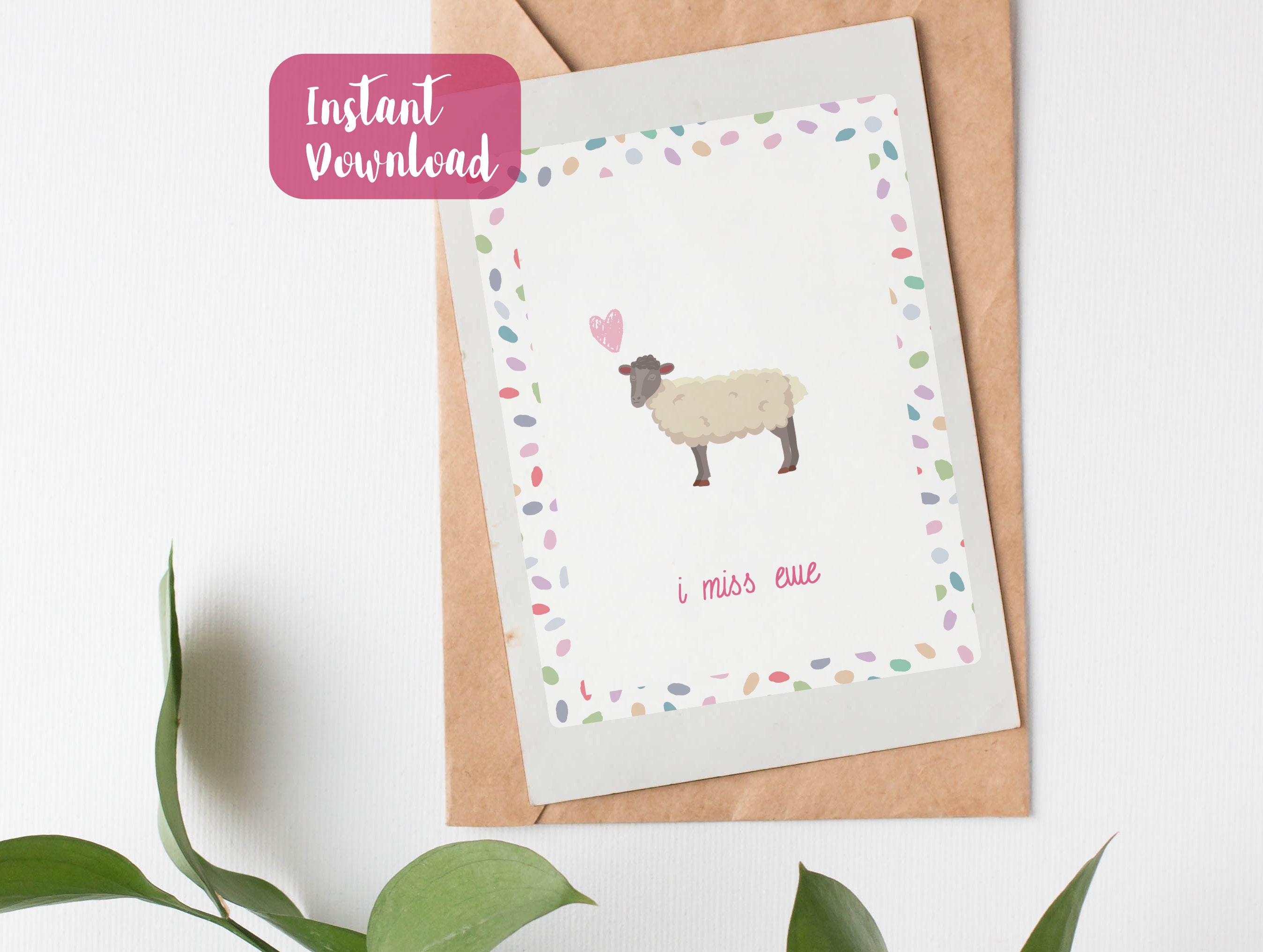 Printable Cards Bundle Cute Puns Animal Card Greeting Card Quarter Fold ...