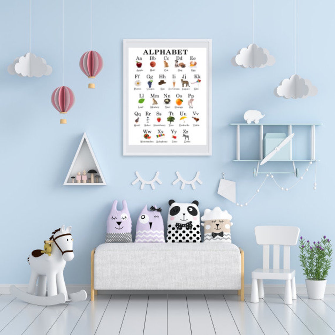 Print | Alphabet Poster Using Actual Examples | Montessori - Etsy Canada