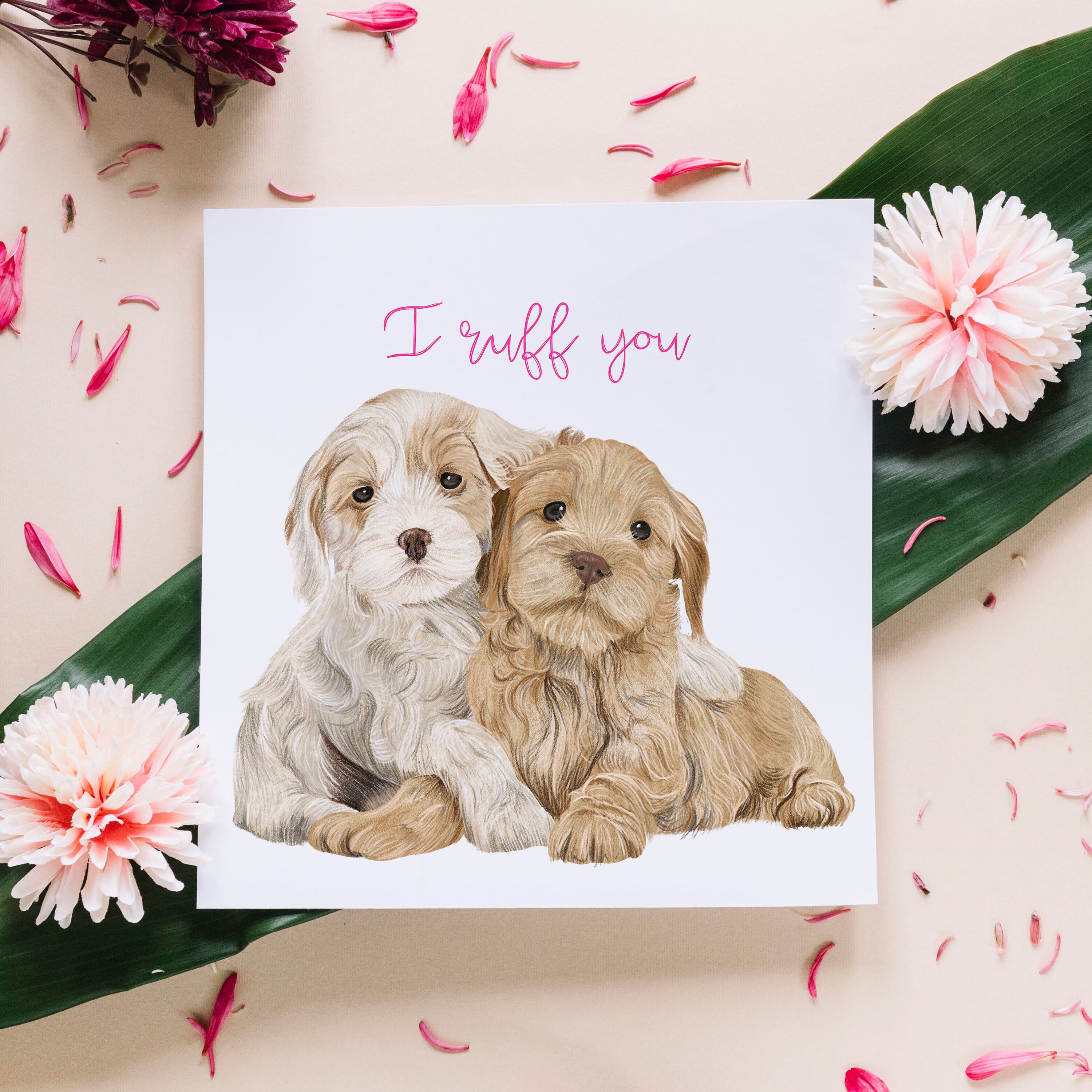 Cockapoo Anniversary Card Anniversary Card for Cockapoo - Etsy