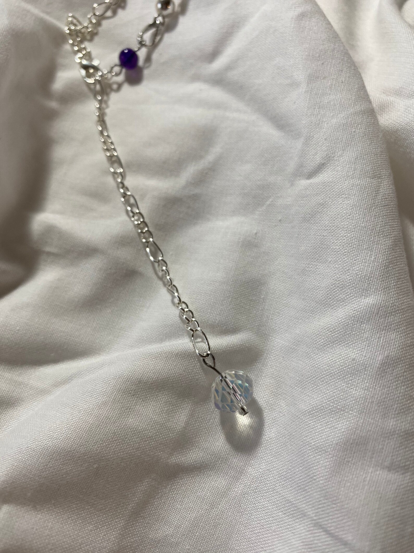 Necklace: Y2K, Silver Chain and Crystals Mix&match - Etsy UK