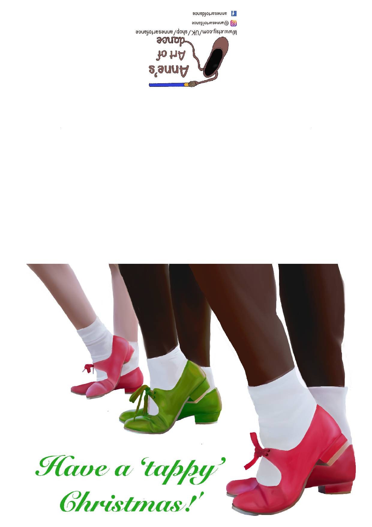 Diverse Tap Dancer Christmas Card - Etsy