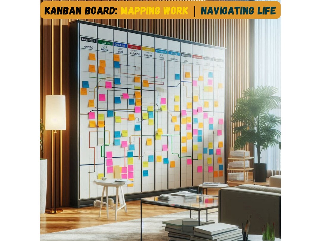 Digital Visual Kanban Board Efficient Customizable Kanban Tool Agile Project Management Drag And