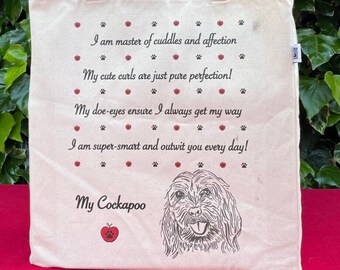 Dog Sketch Tote Bag - Etsy