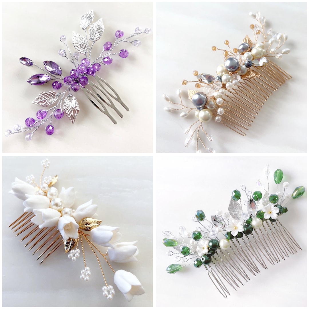 Custom Made Bridal Hair Comb, Design Your Own Bridal Headpiece, Special ...