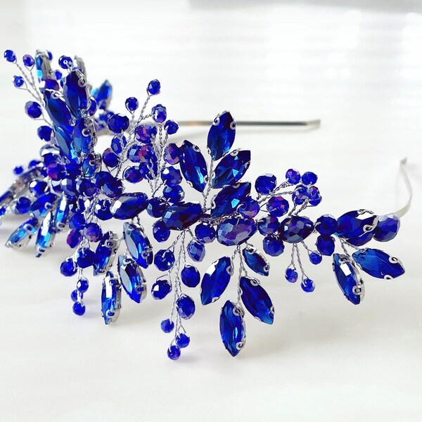 Royal Blue Headband - Etsy