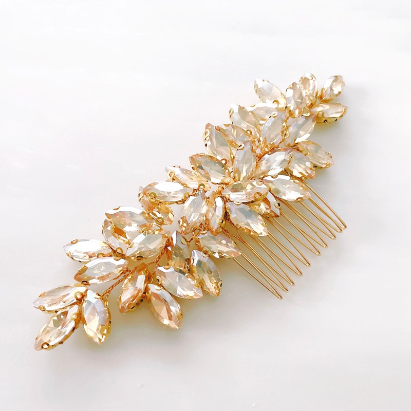 Gold Hair Comb - Etsy