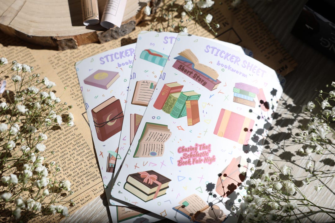Stickersheet - Bookworm | Sticker | Journaling | Penpaling | Crafting ...