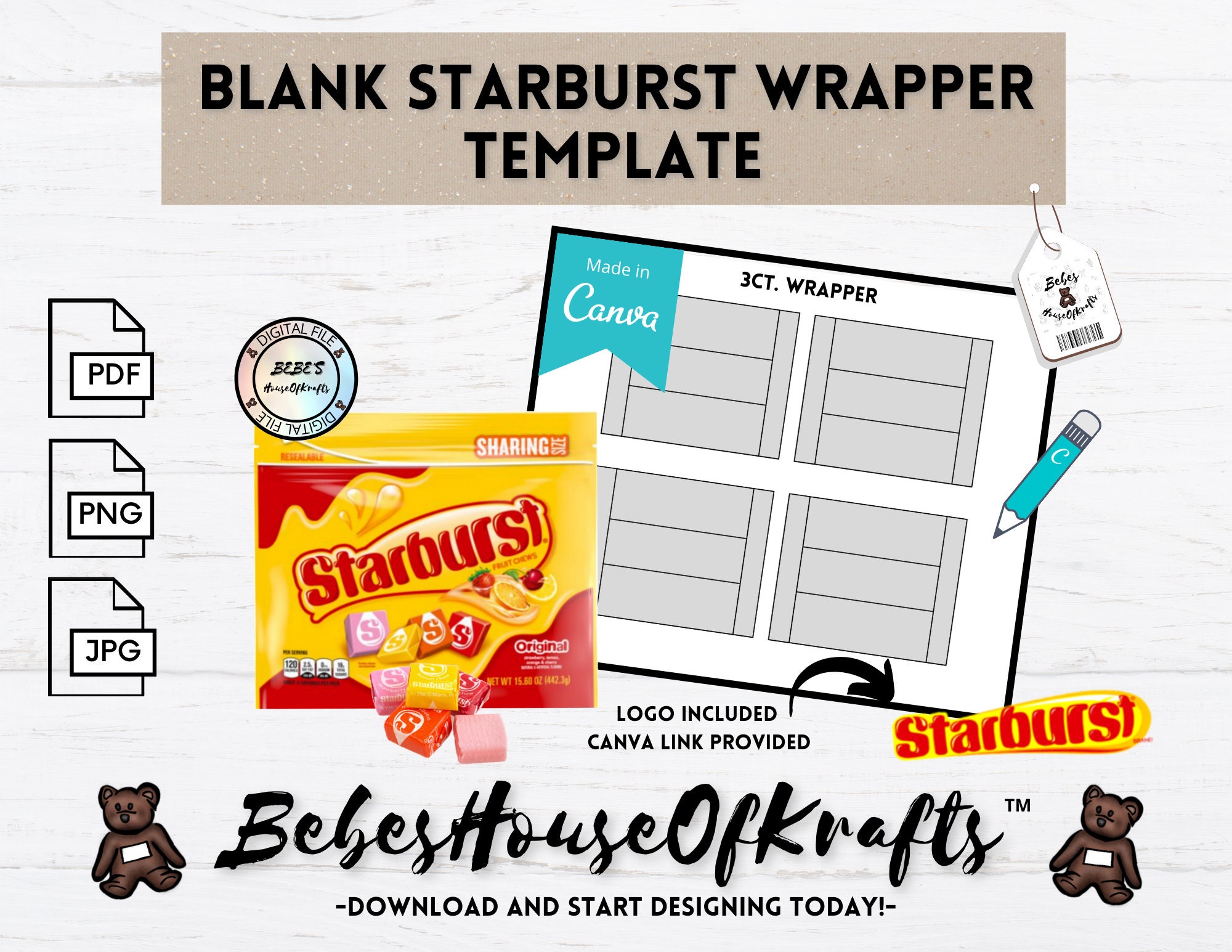 Starburst Wrapper Print