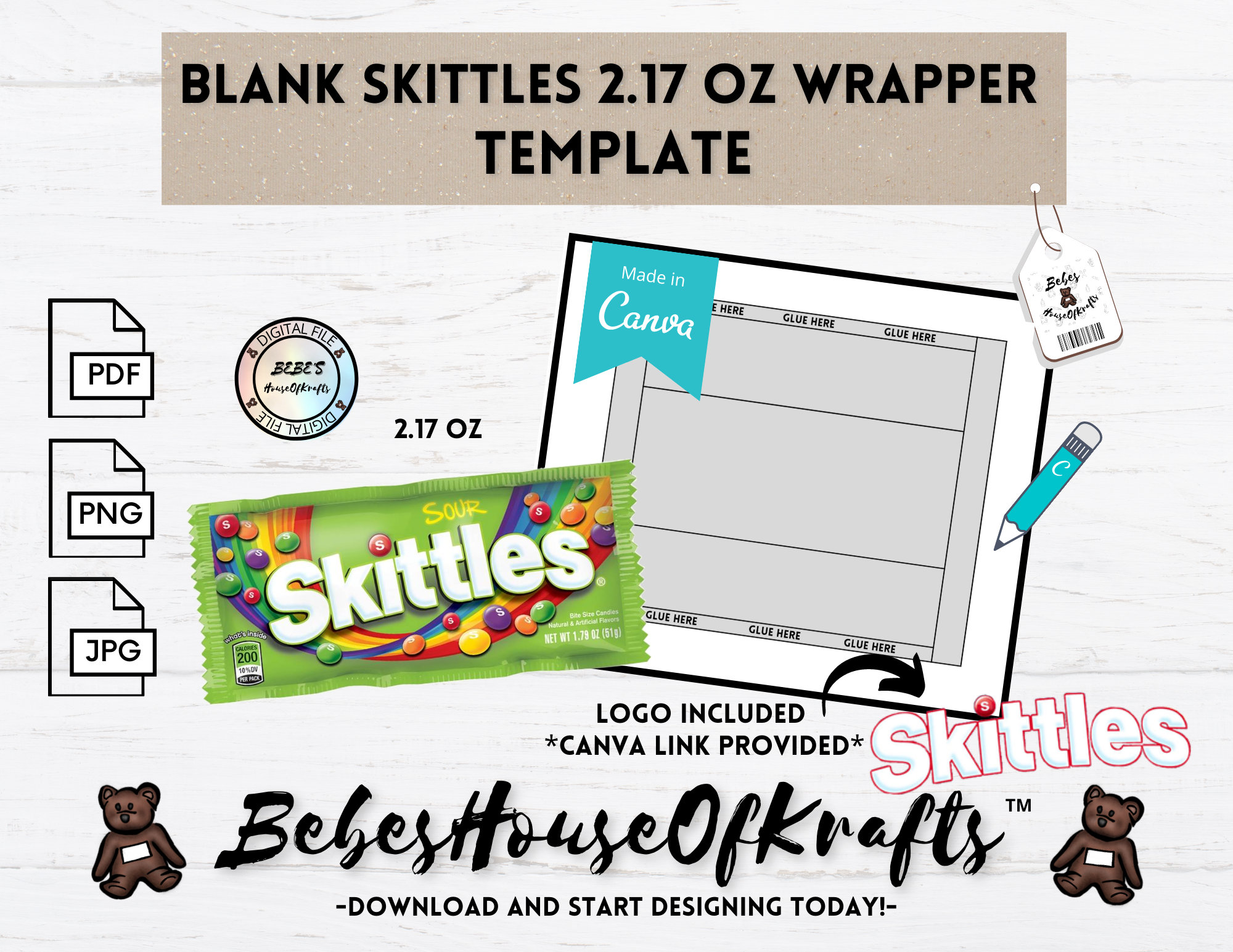 Candy Skittle Templates