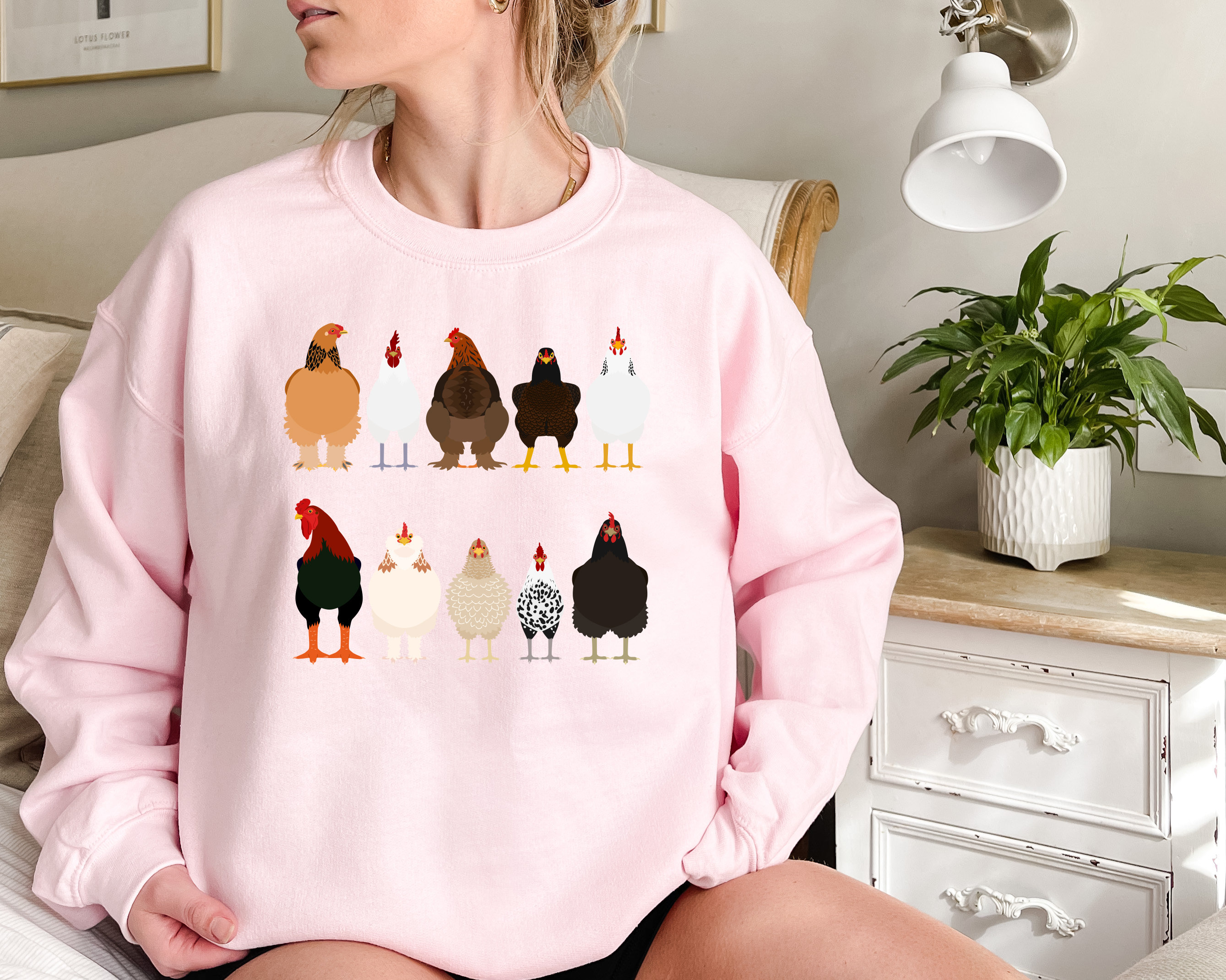Chicken Sweatshirt Chicken Clothing Chicken Sweatshirt - Etsy