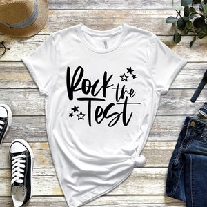 Testing Shirt Rock the Test Shirt Teacher Shirts State - Etsy