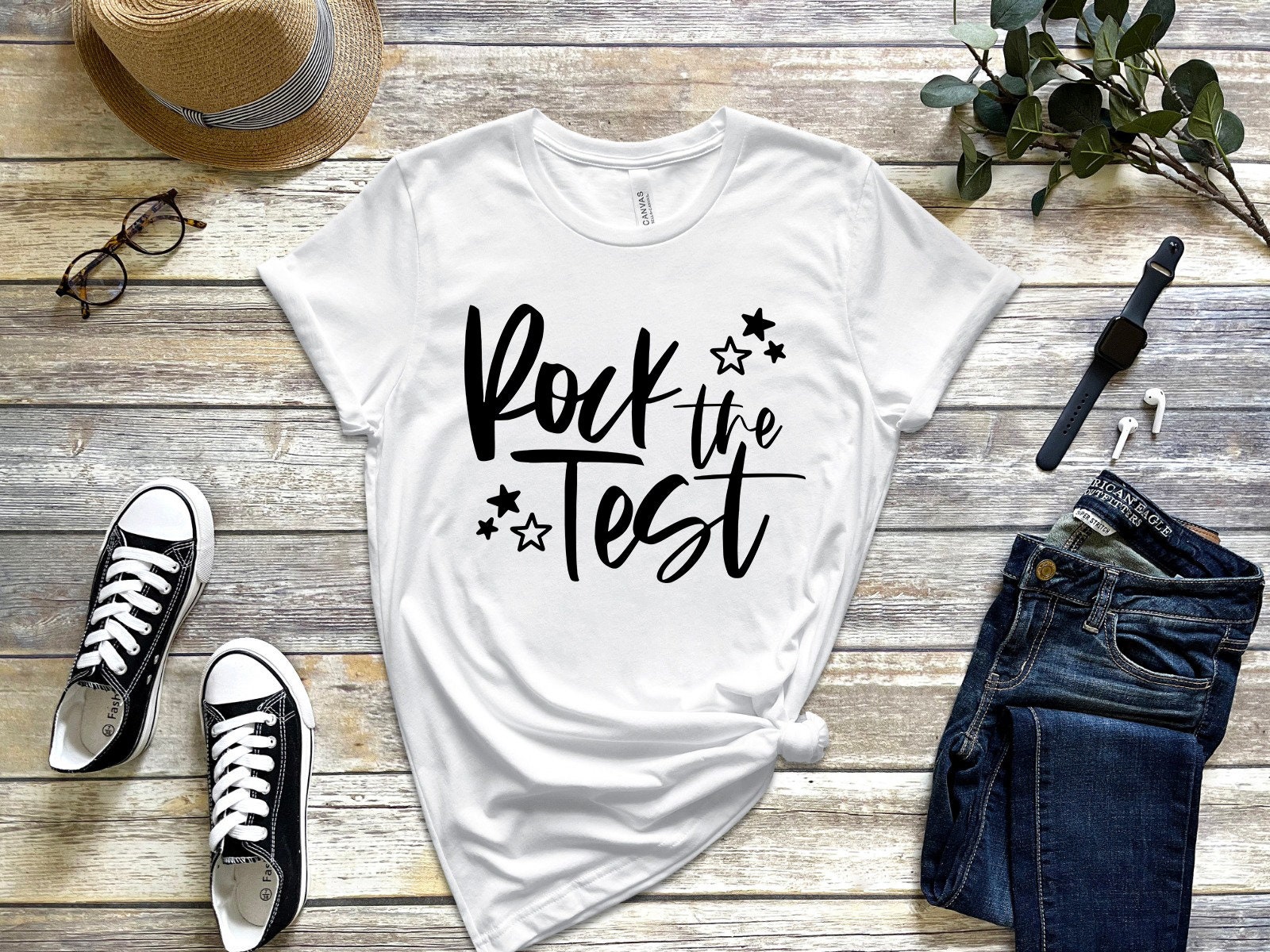 Testing Shirt Rock the Test Shirt Teacher Shirts State | Etsy