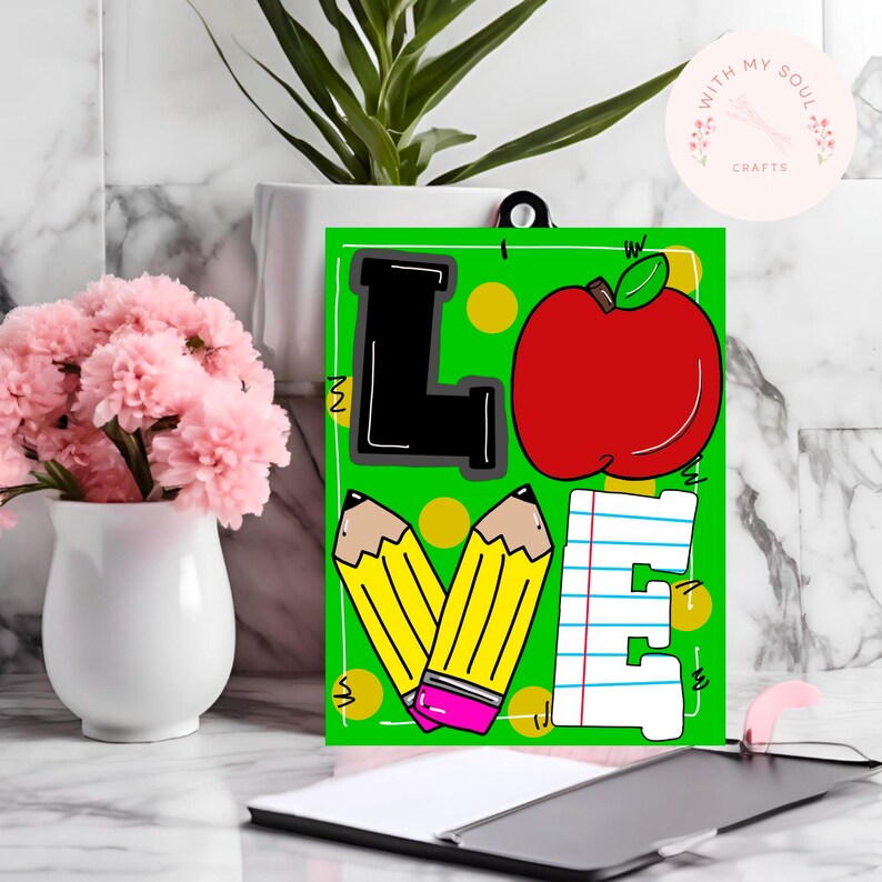 Teacher LOVE Clipboard | Customizable (multiple Size Options) - Etsy