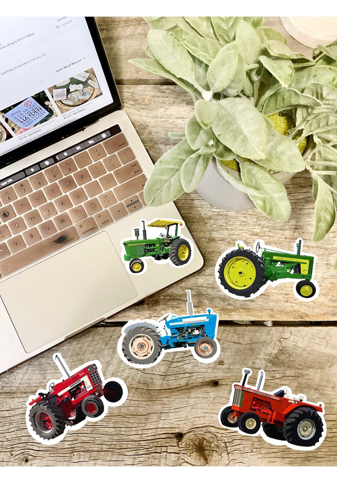 Realistic Tractor Stickers Farm Sticker Farming Equipment Sticker - Etsy