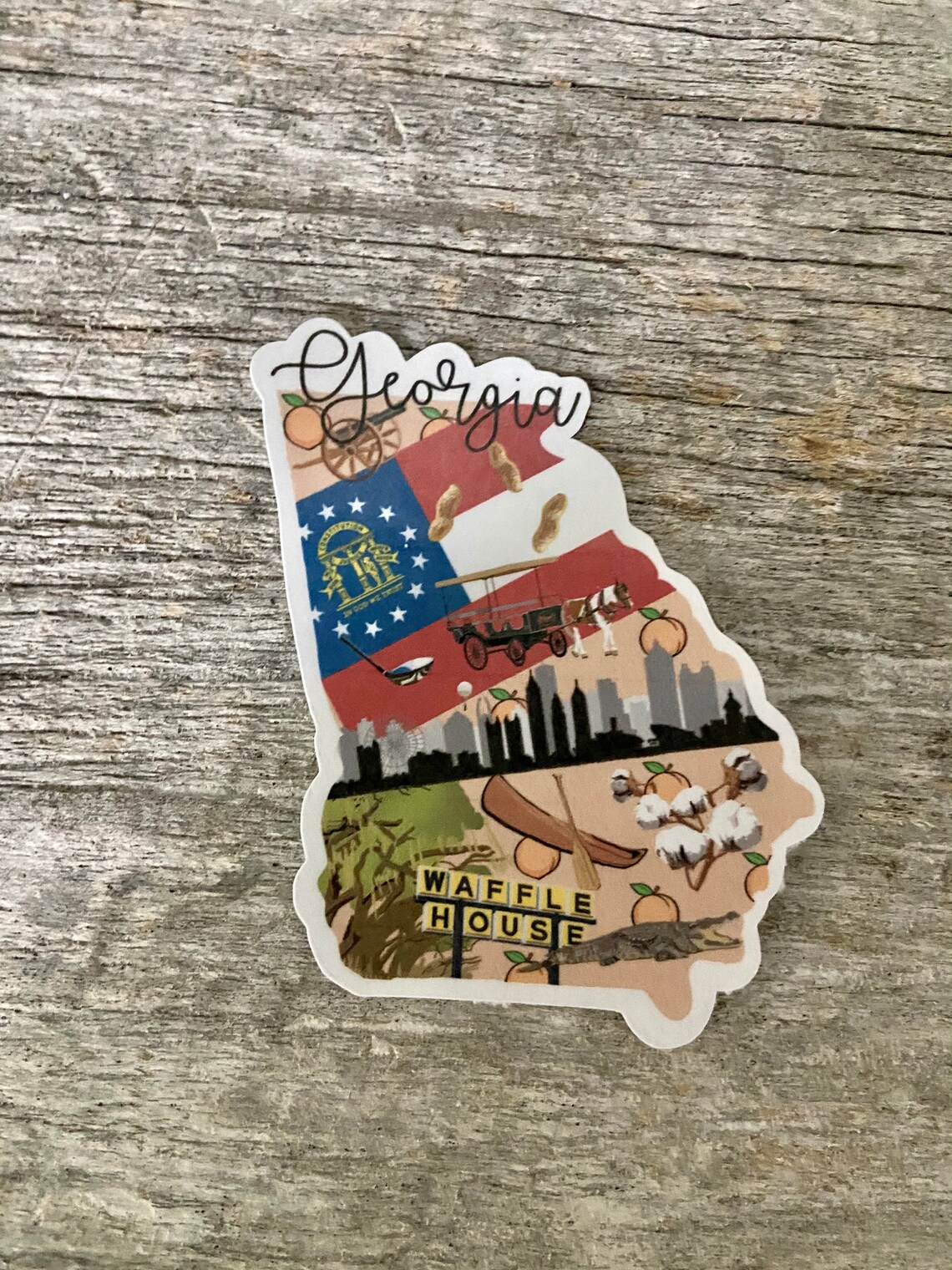 Georgia Landmark Sticker NOW WATERPROOF | Etsy