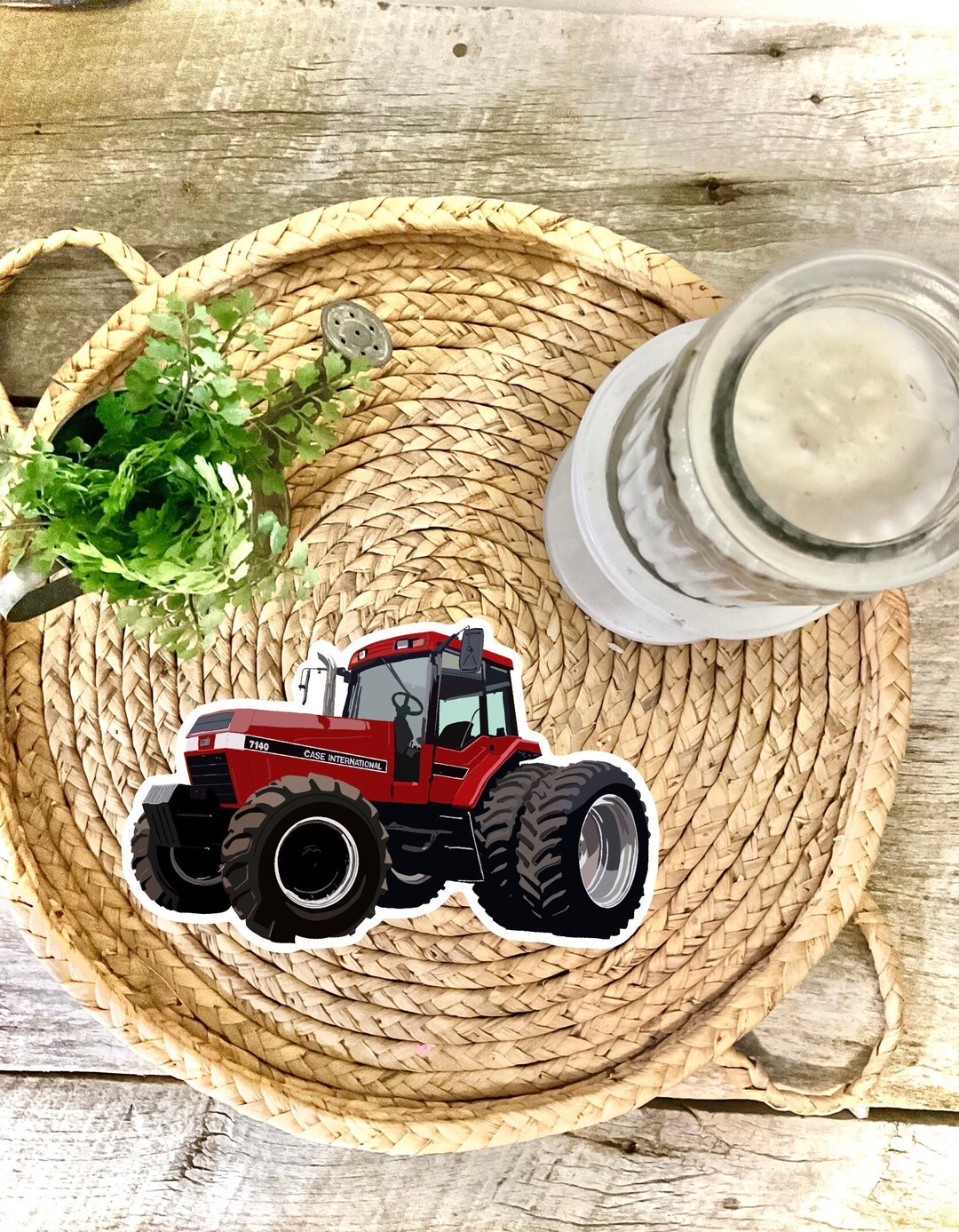 Realistic Magnum Tractor Sticker RED Realistic Tractor Stickers Farm ...