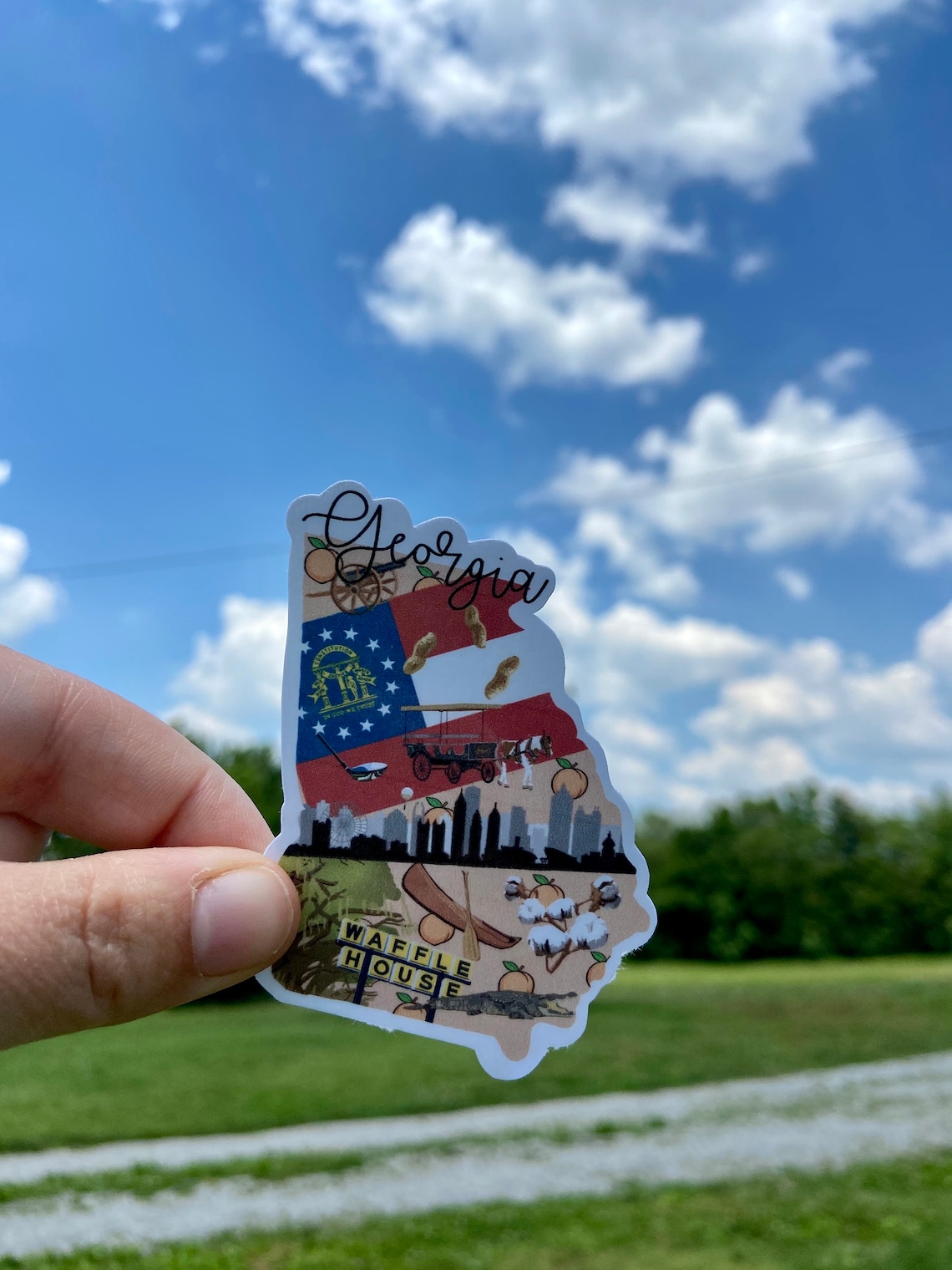 Georgia Landmark Sticker NOW WATERPROOF | Etsy