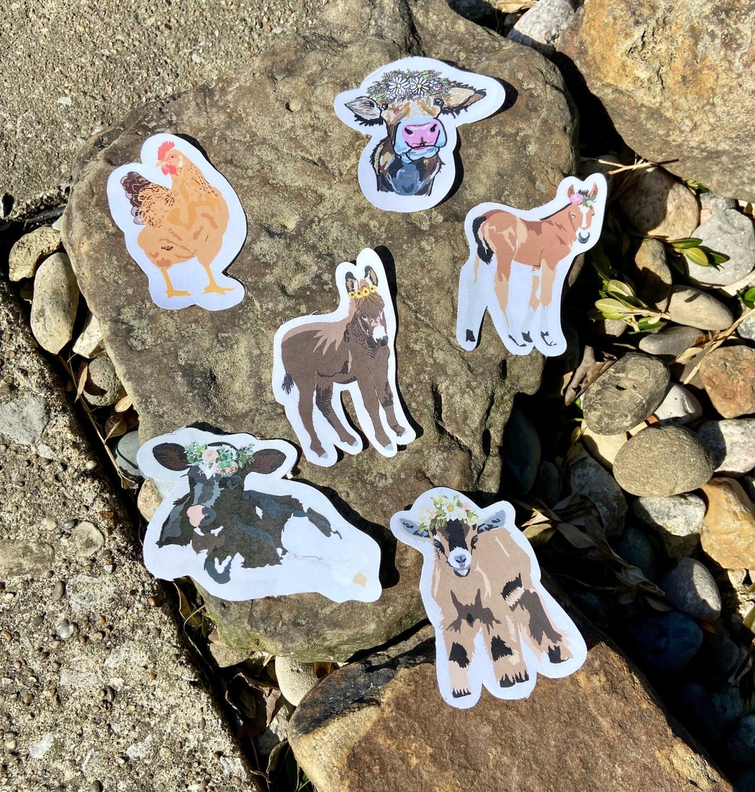 Farm Animal Stickers | Farm Animal Bundle| Sticker Pack - Etsy