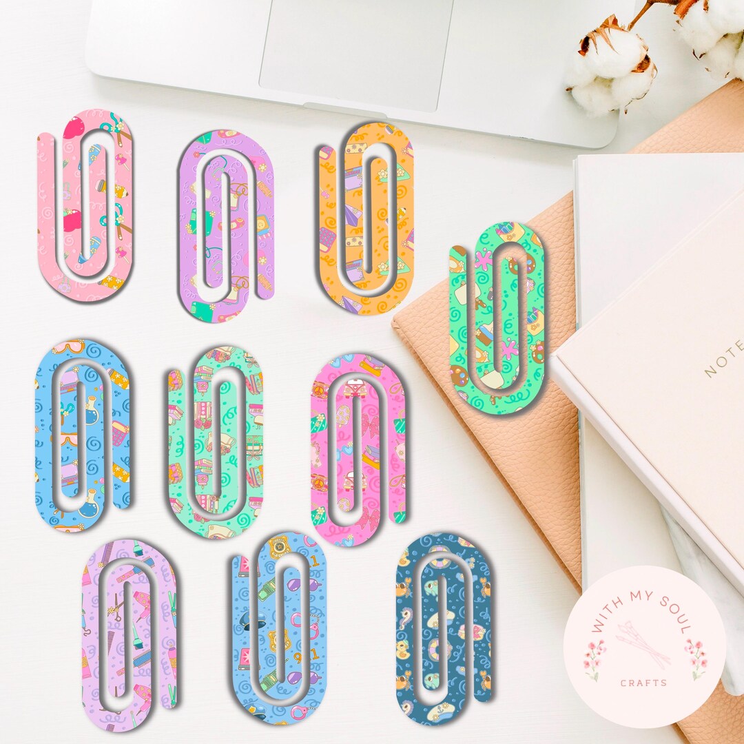 Jumbo Professional Doodles Patterns Paperclips | Custom Jumbo Bookmark ...