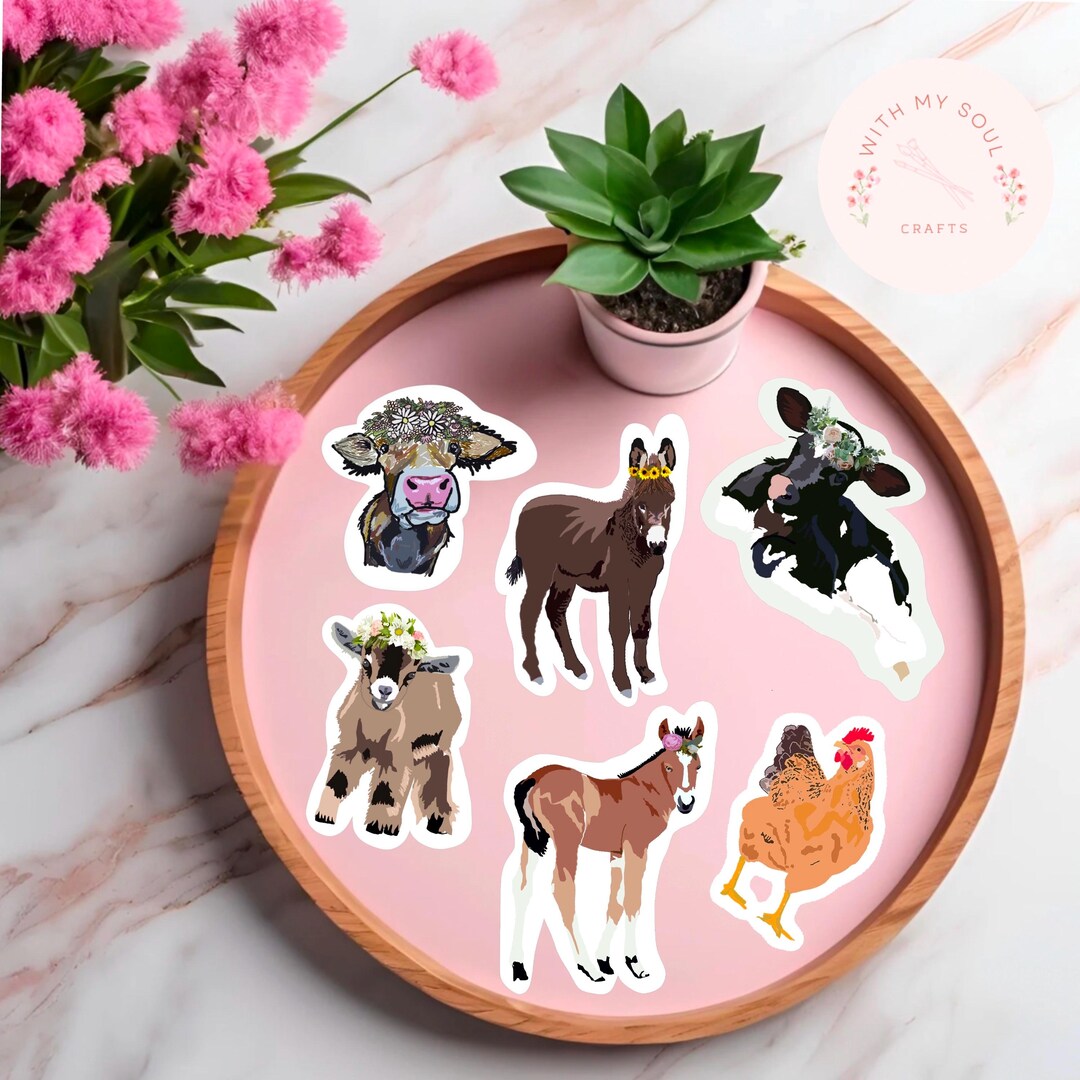 Farm Animal Stickers | Farm Animal Bundle| Sticker Pack - Etsy