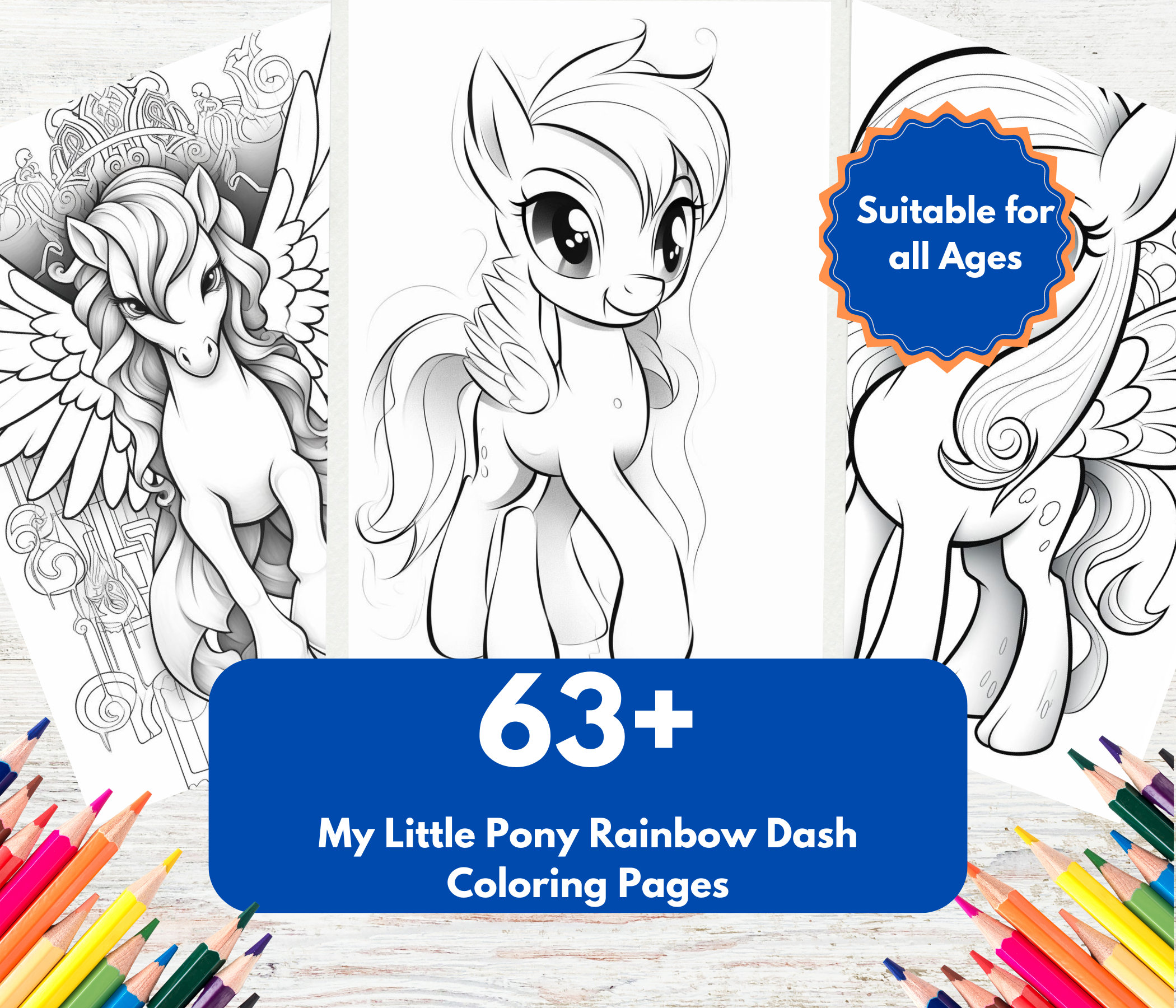 Coloring Pages Of My Little Pony Rainbow Dash