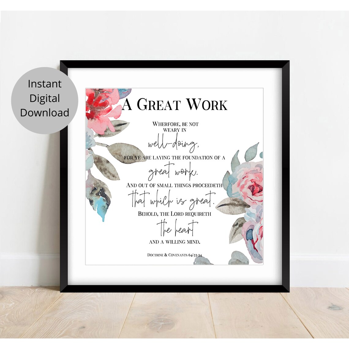 A Great Work 2021 LDS Youth Theme Square 20x20 LDS Printable - Etsy