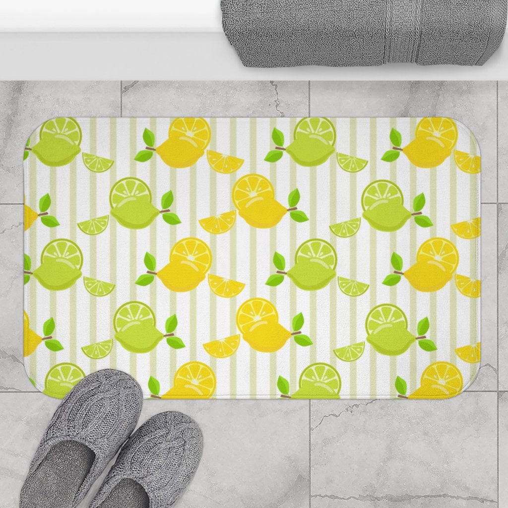 Lemon Lime Mat Lemon Bath Mat Lime Kitchen Mat Lemon Floor | Etsy Lemon Lime Mat Lemon Bath Mat Lime Kitchen Mat Lemon Floor | Etsy