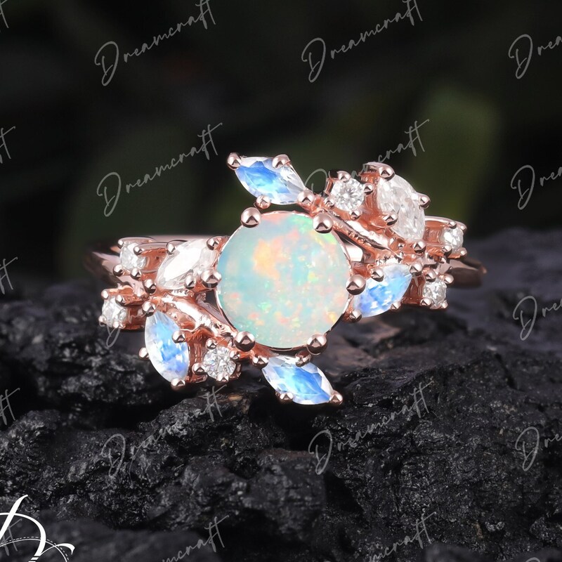 Opal Twig Ring - Etsy