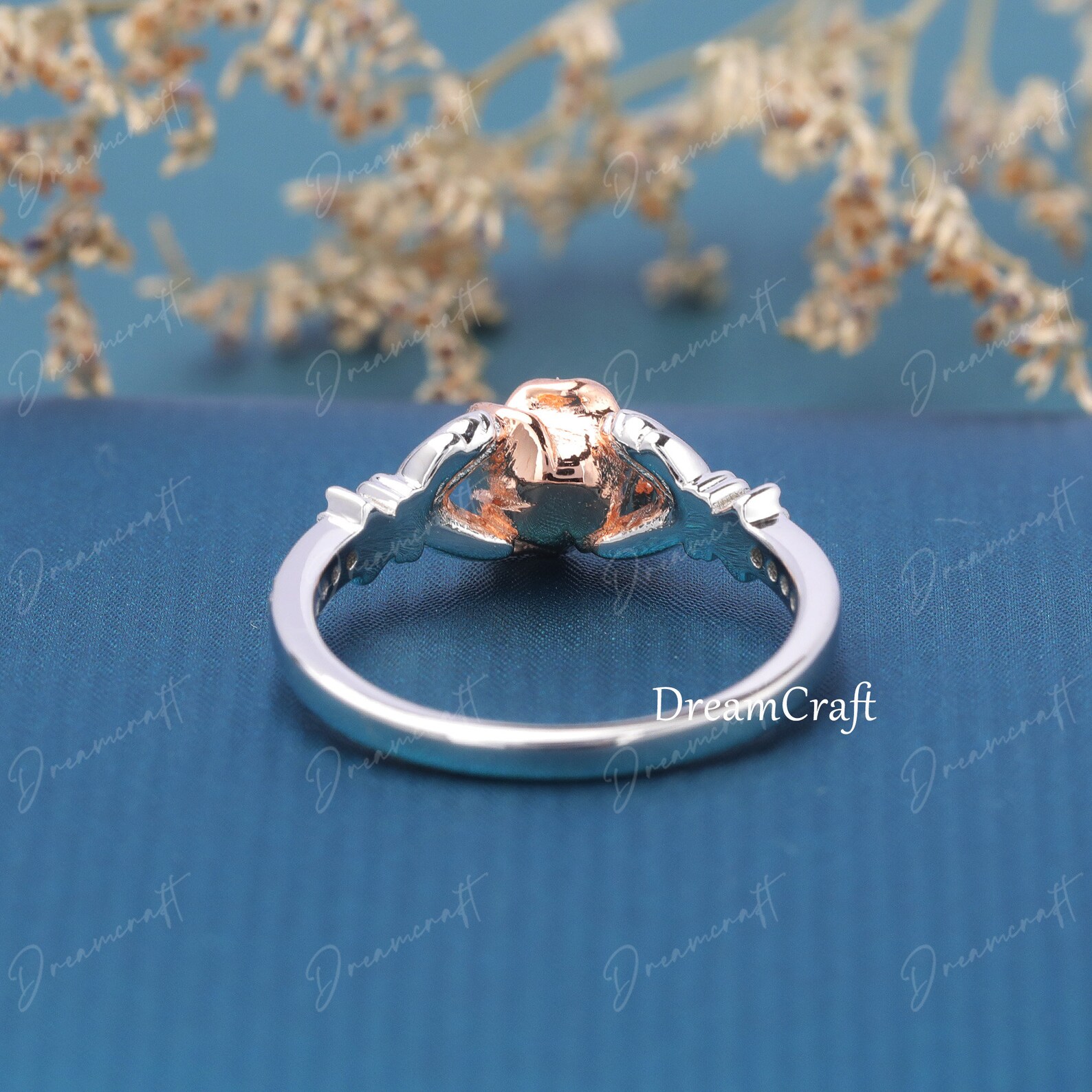 Claddagh Ring Rapunzel Fairy Tale 925 Sterling Silver 14K Gold - Etsy