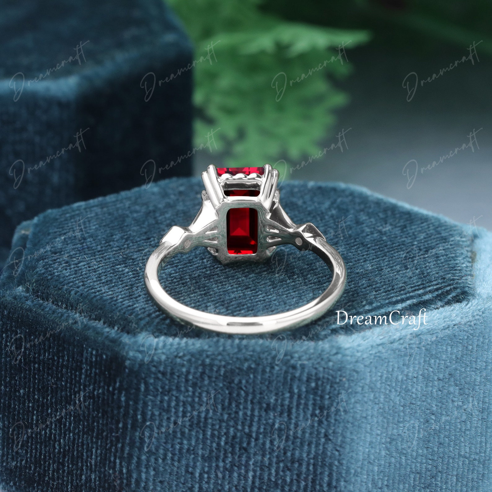 Ruby Engagement Ring Vintage Solid Gold Engagement Ring - Etsy