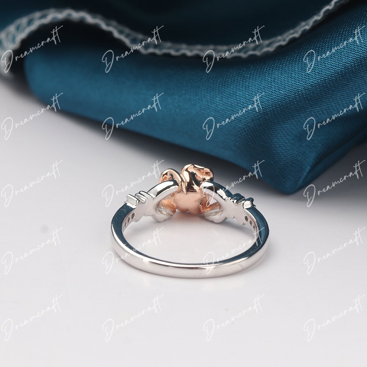 Claddagh Ring Rapunzel Fairy Tale 925 Sterling Silver 14K Gold - Etsy