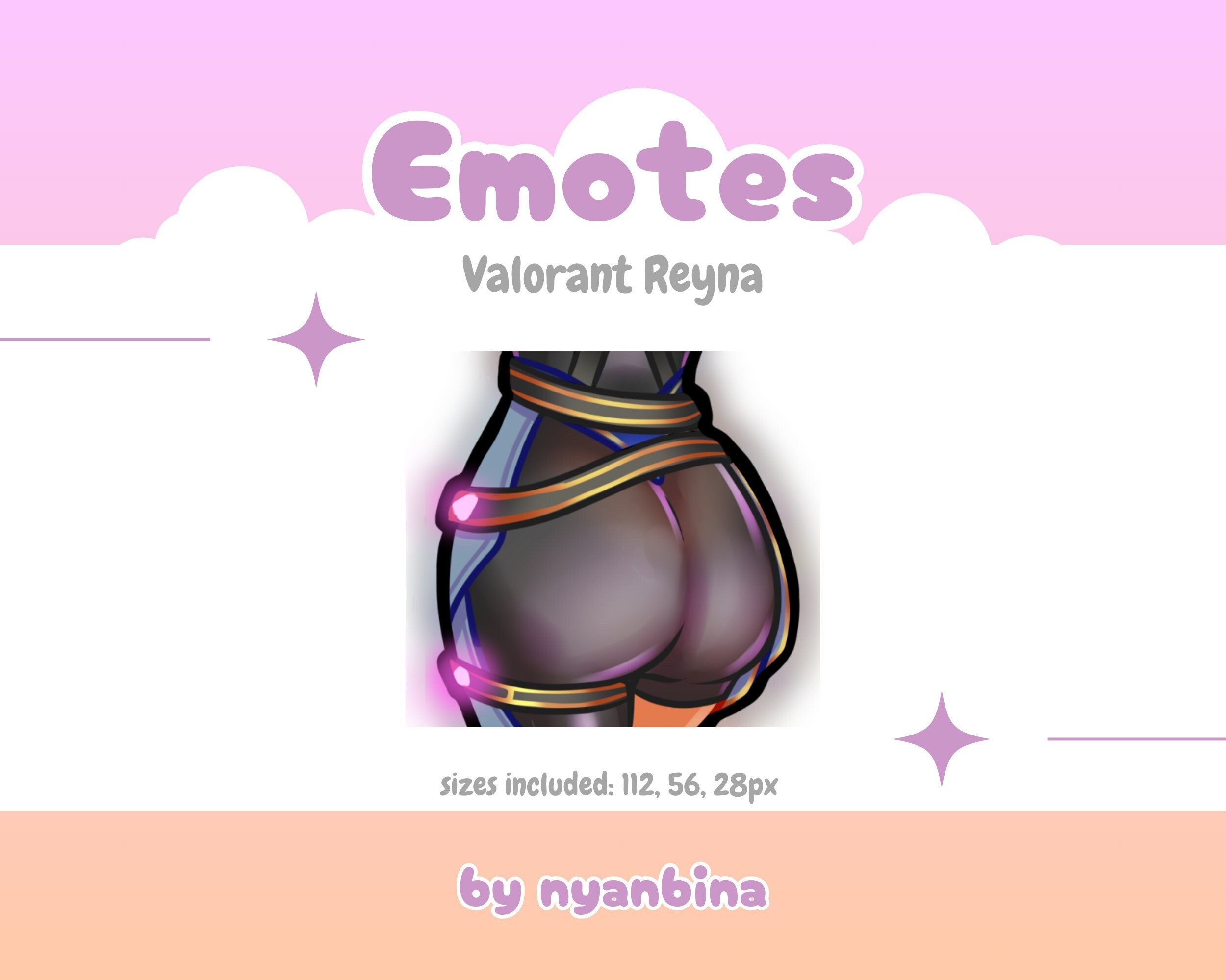 Valorant Reyna Thicc Emote Twitch, Discord, Youtube - Etsy
