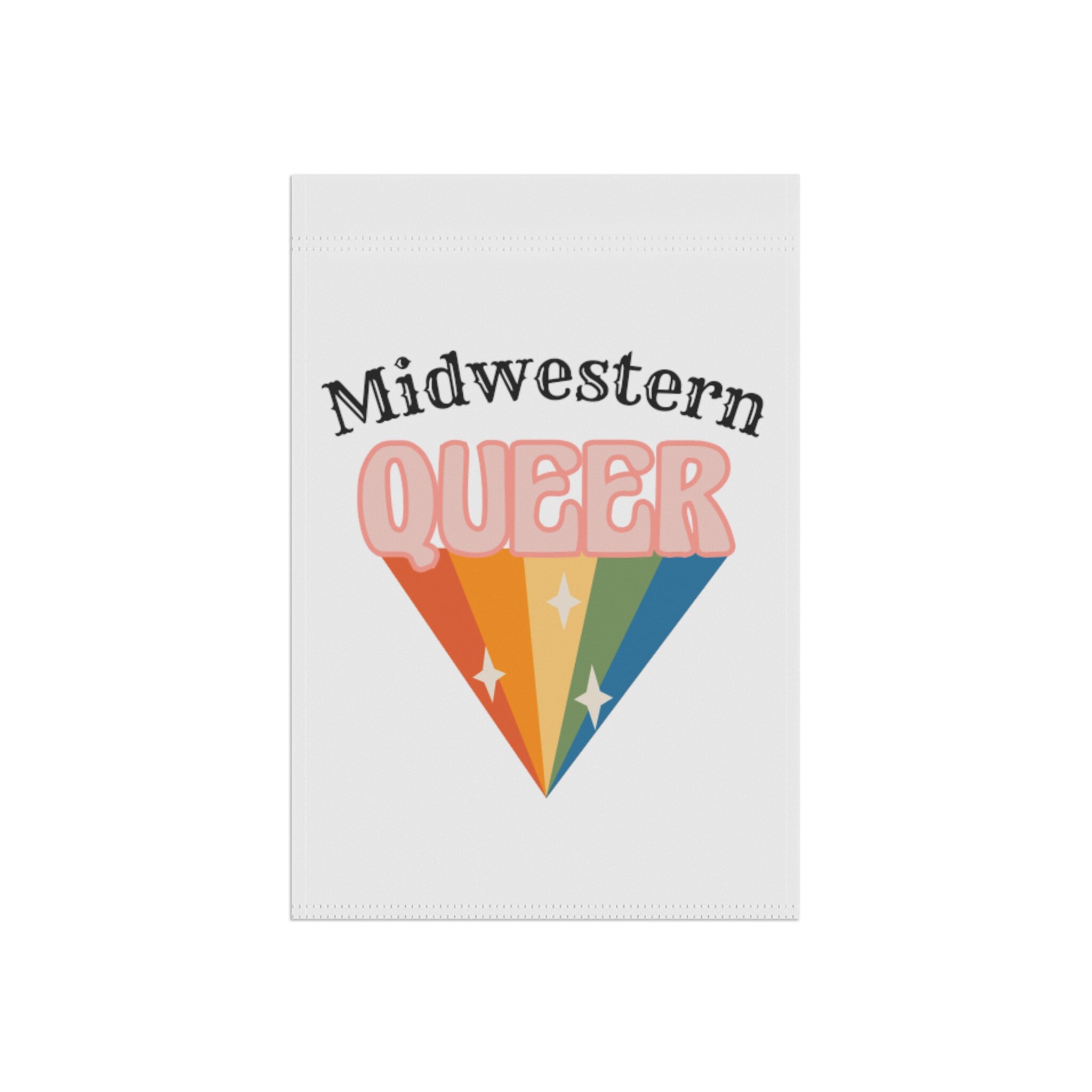 Midwestern Queer Logo Garden Banner, House Banner, Gift for Gay Friend ...