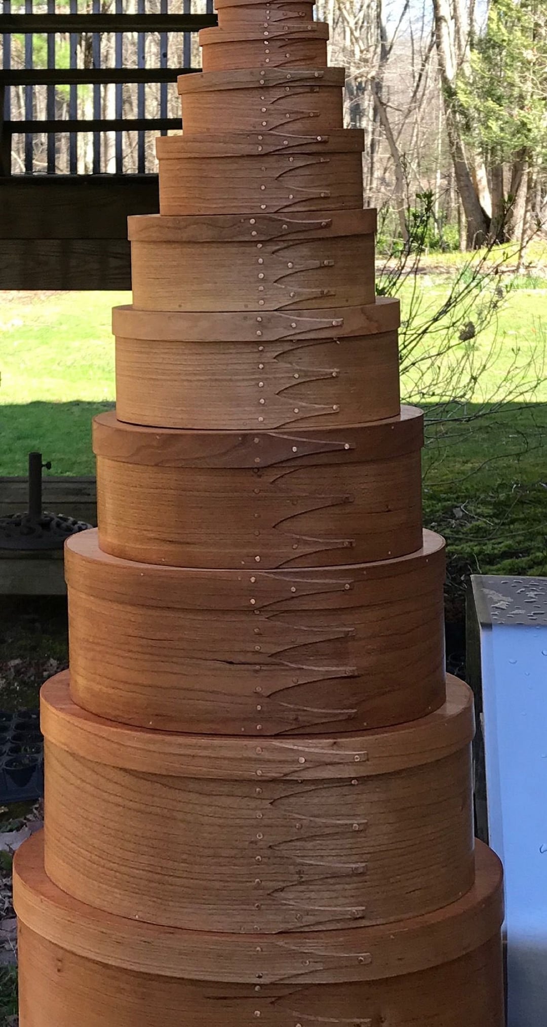 Cherry Shaker Oval Boxes-- Stack of 10----sizes #00-8 MADE TO ORDER - Etsy