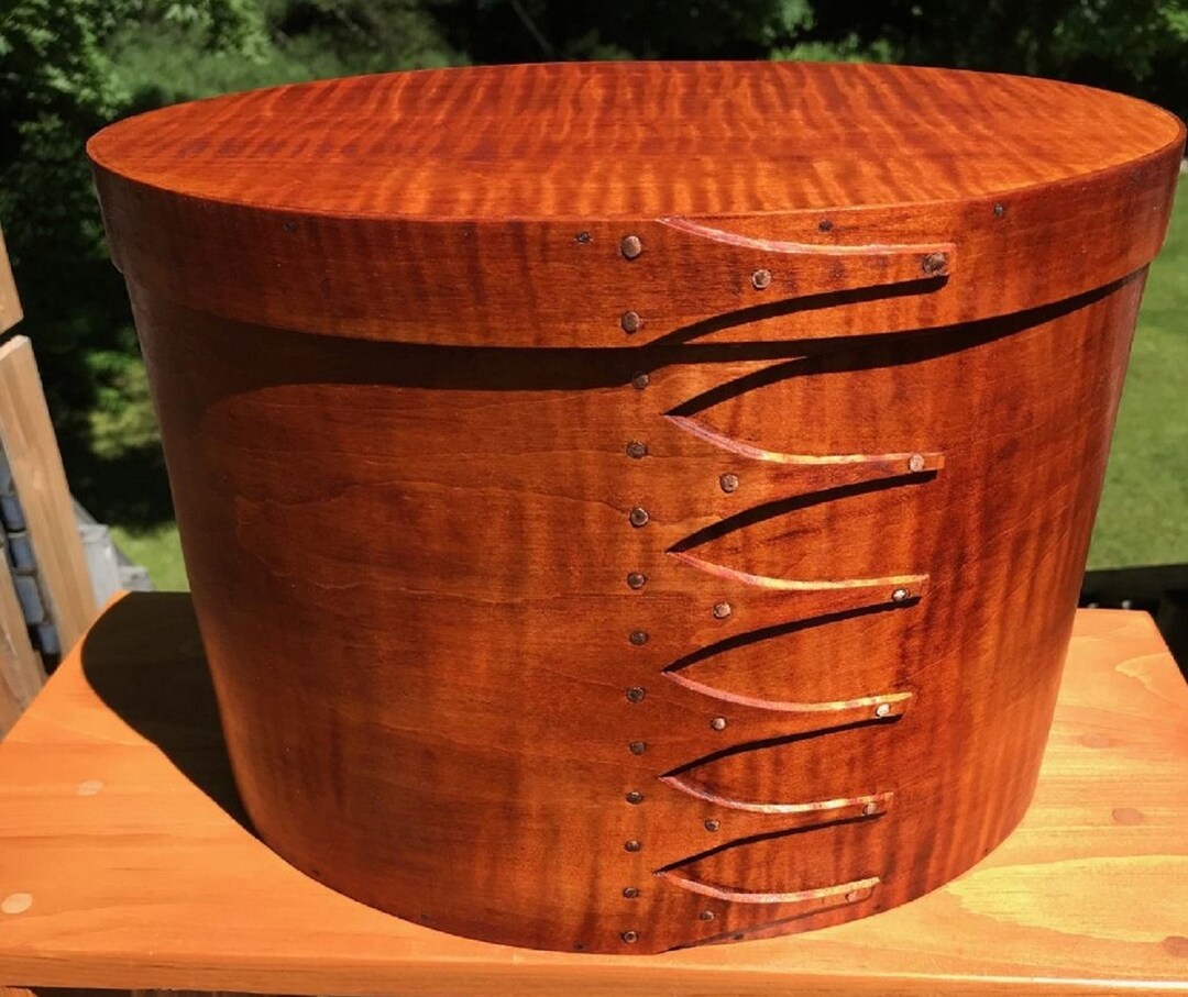 Tiger Maple Shaker Oval Box Size #6 Tall Made to Order - Etsy