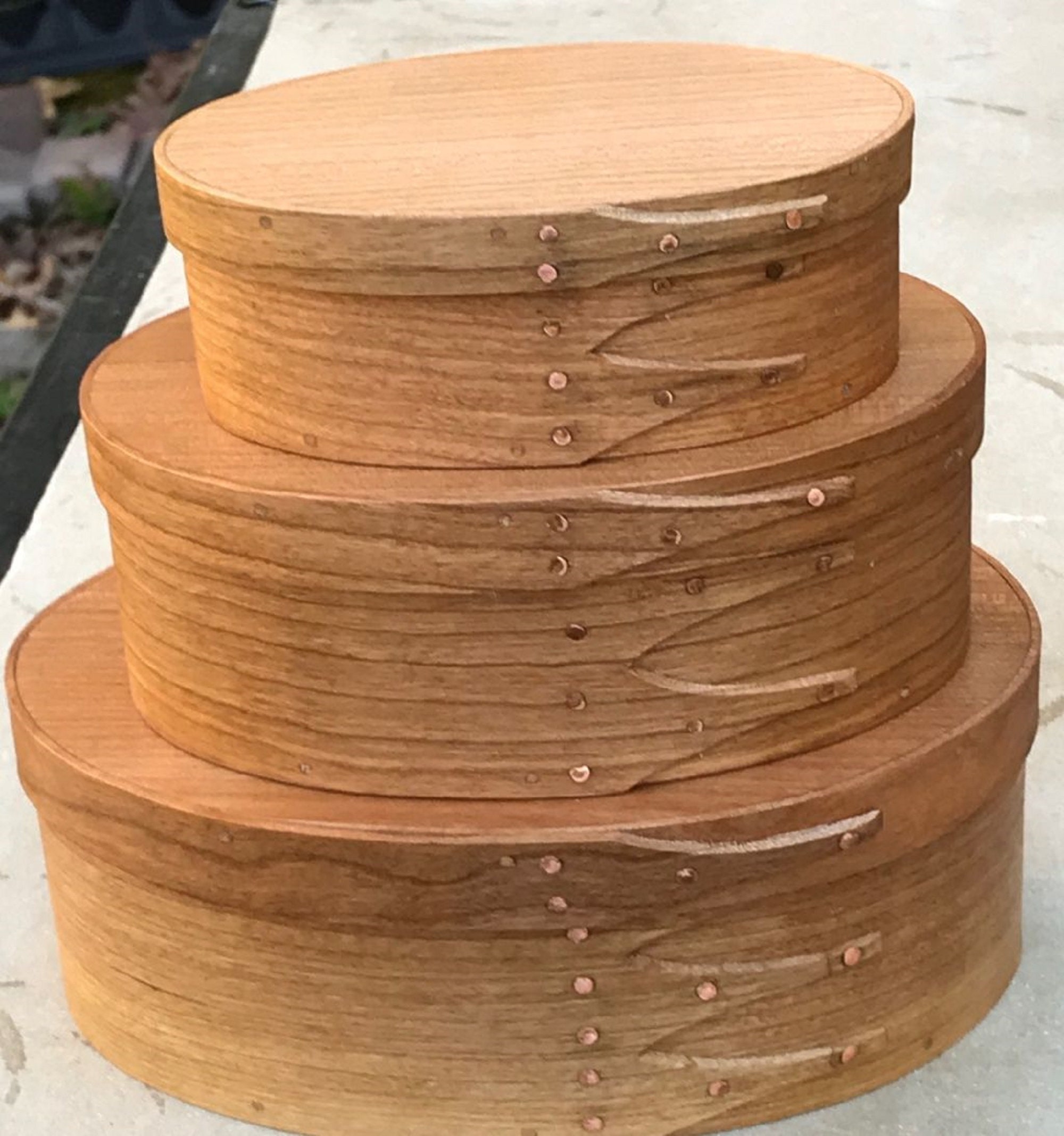 Cherry Shaker Oval Boxes Stack of 3 Sizes 1-3 - Etsy