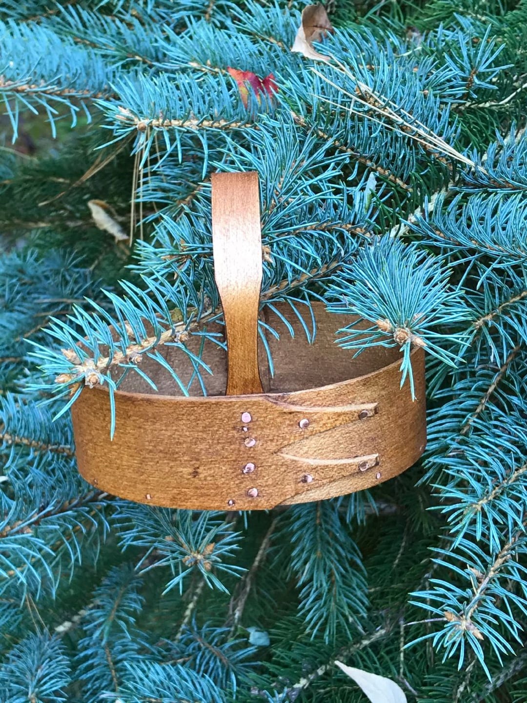 Handmade Shaker Oval Box: Antique Finish Christmas Ornament - Etsy