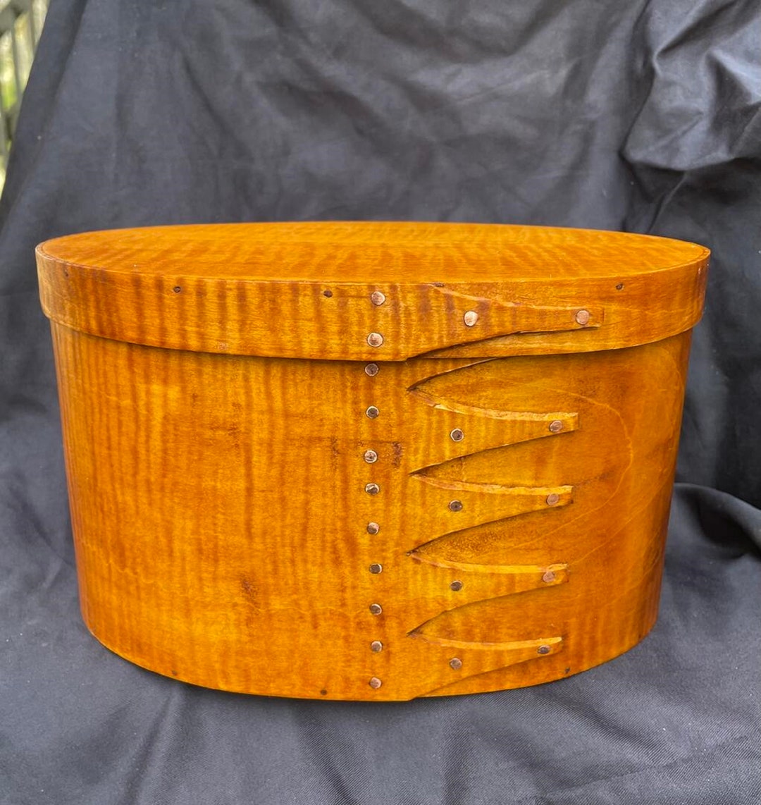 Shaker Oval Box Tiger Maple 4 Tall discounted Seconds Box - Etsy