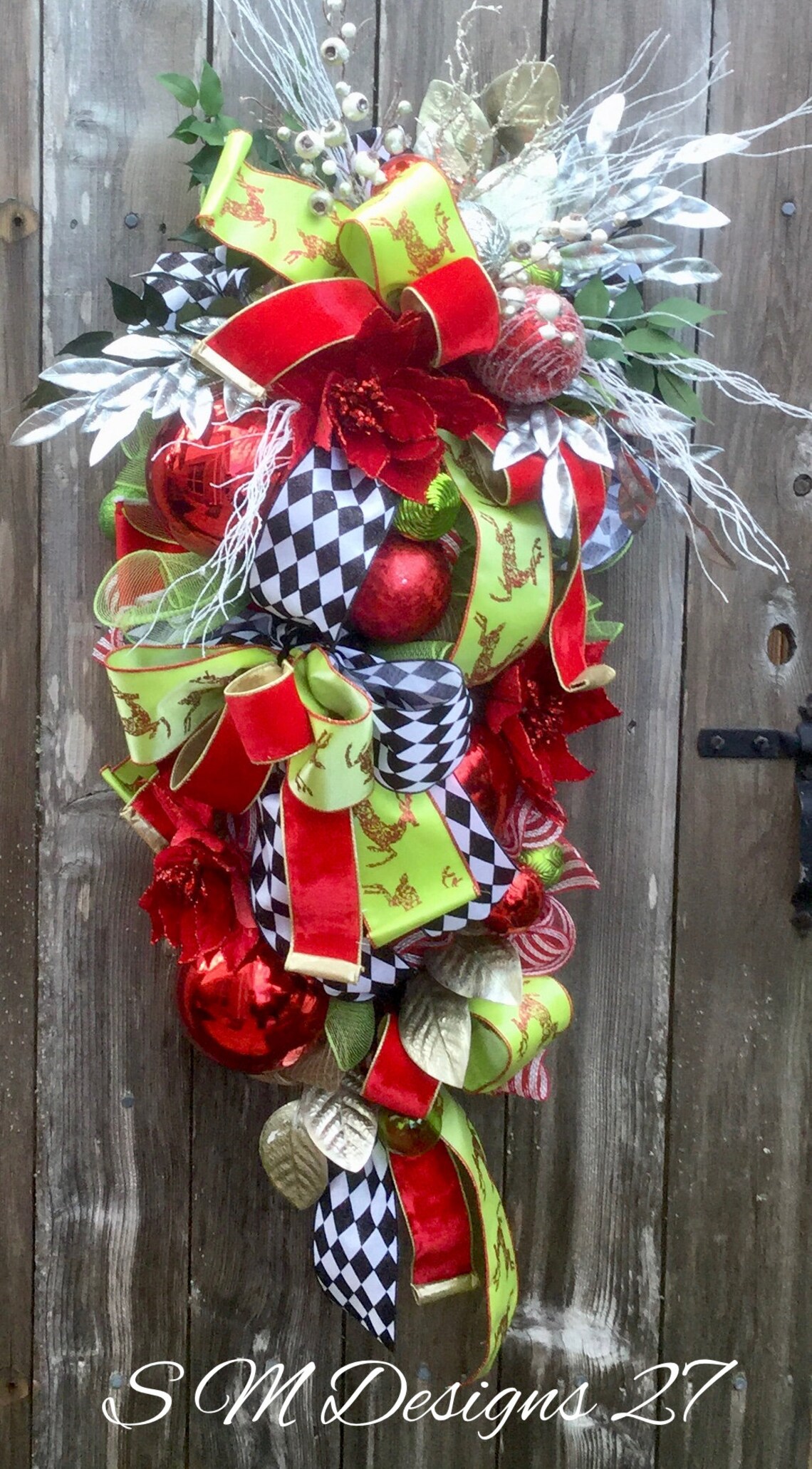 Christmas Swags for Double Doors, Christmas Wreaths, Whimsical ...