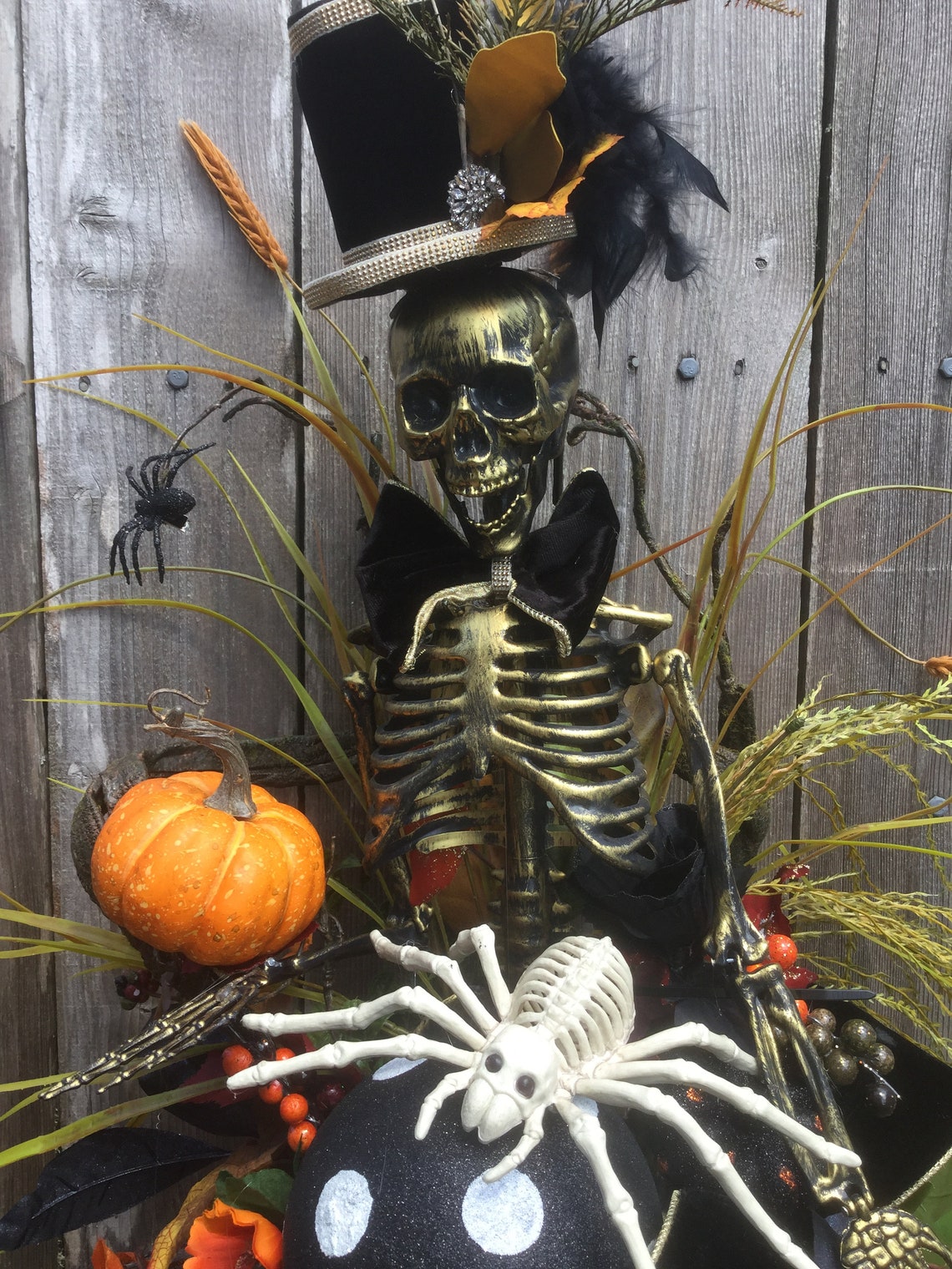 Halloween Decor. Skeleton Centerpiece Skeleton Decor Fall - Etsy