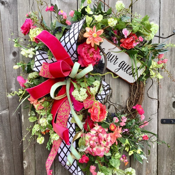 Large Spring Wreath - Etsy