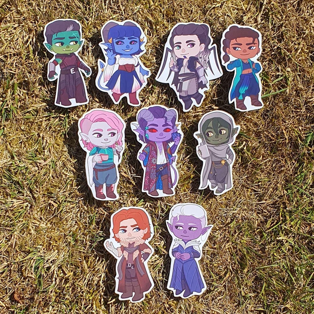 Critical Role | the Mighty Nein Glossy Stickers - Etsy