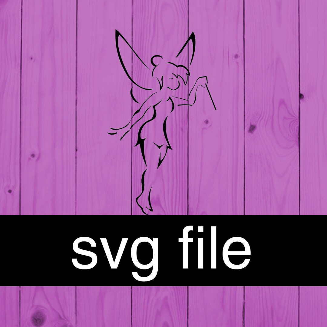 Tinkerbell Outline SVG - Etsy