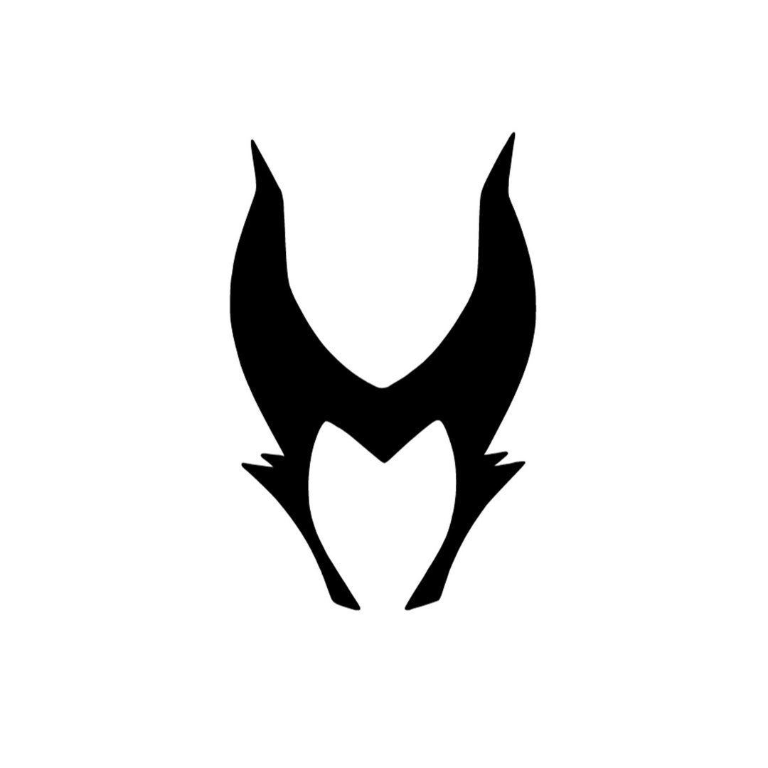 Maleficent Silhouette Decal Maleficent Horns Decal Disney Maleficent ...