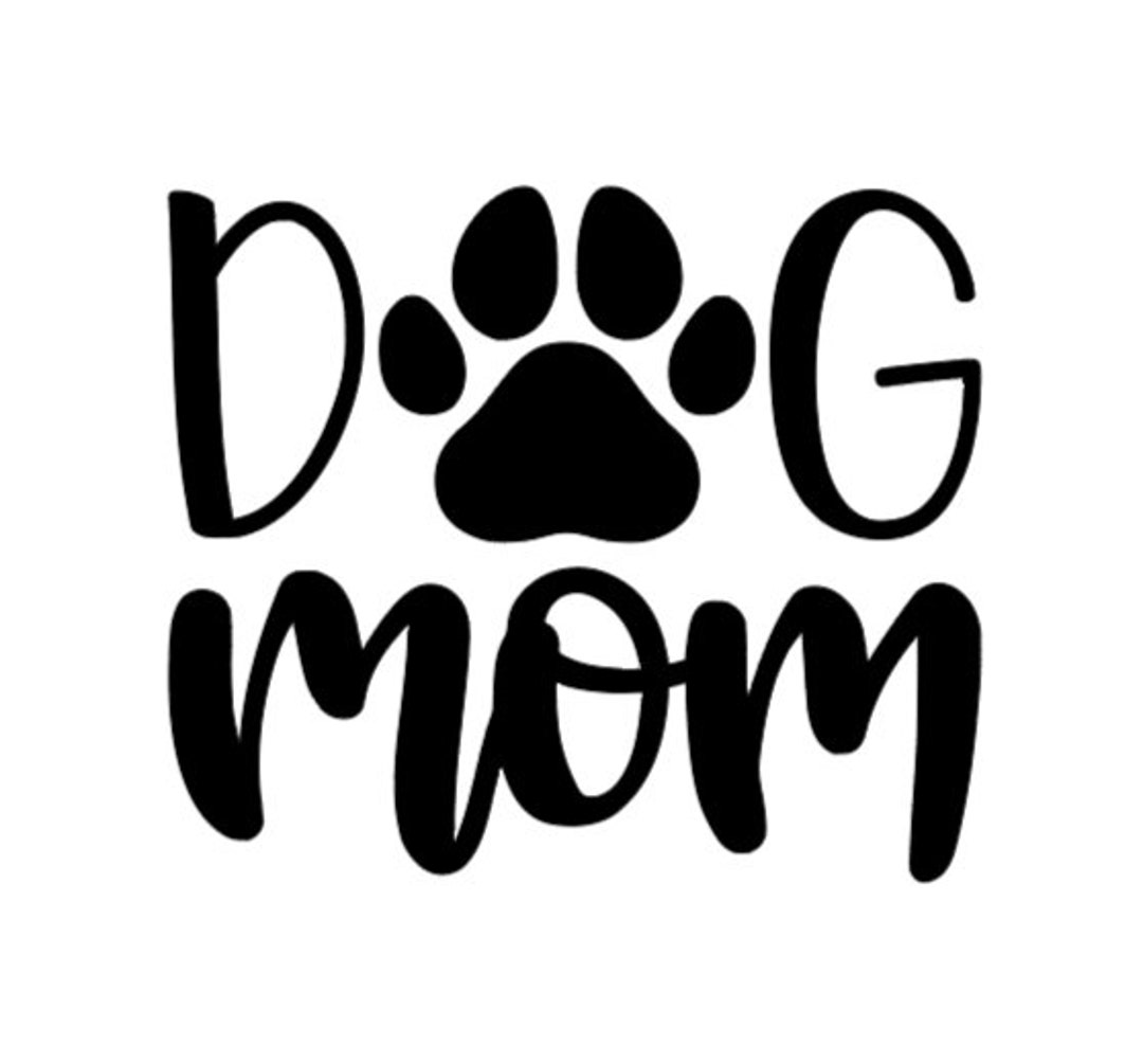 Dog Mom Vinyl Decal | Dog Car Window Decal | Custom Pet Vinyl Decal ...